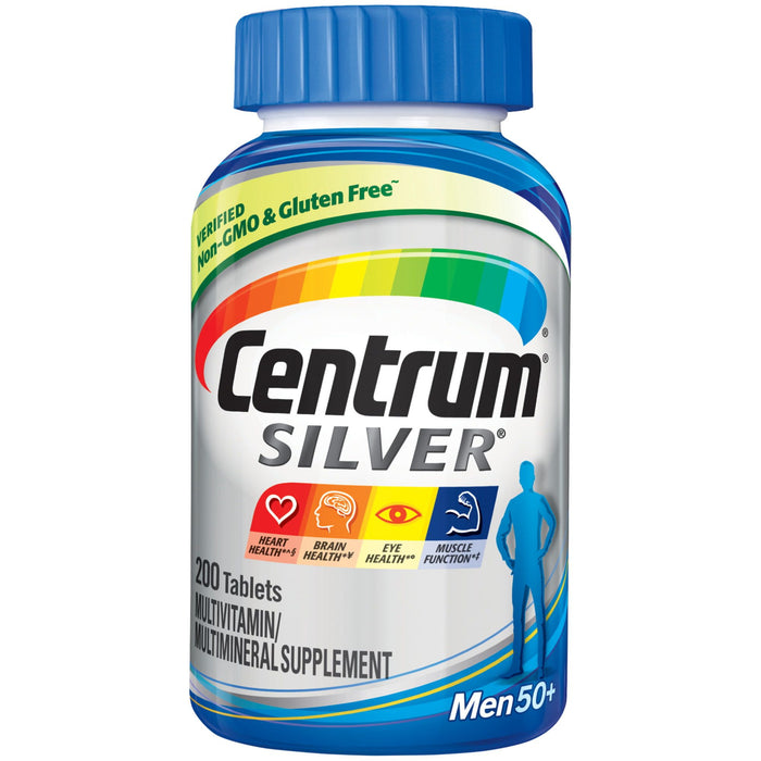 Centrum Silver Multivitamin for Men 50 Plus and Mineral Supplement Tab ...
