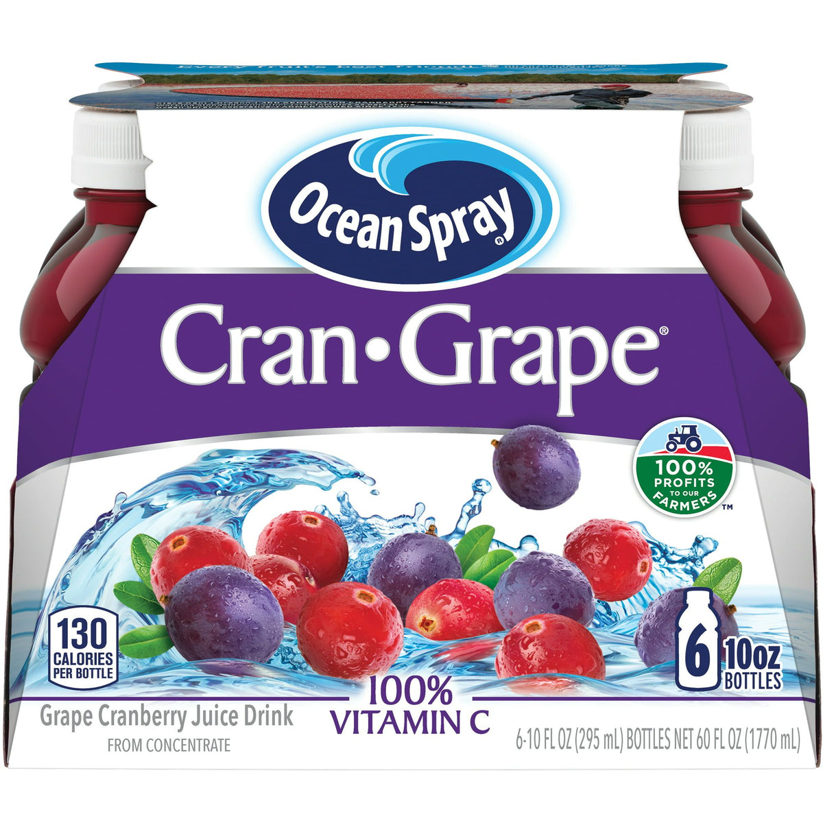Ocean Spray Cran- Grape Juice Drink 10 fl oz, 6 Count — EasyOptionXY LLC