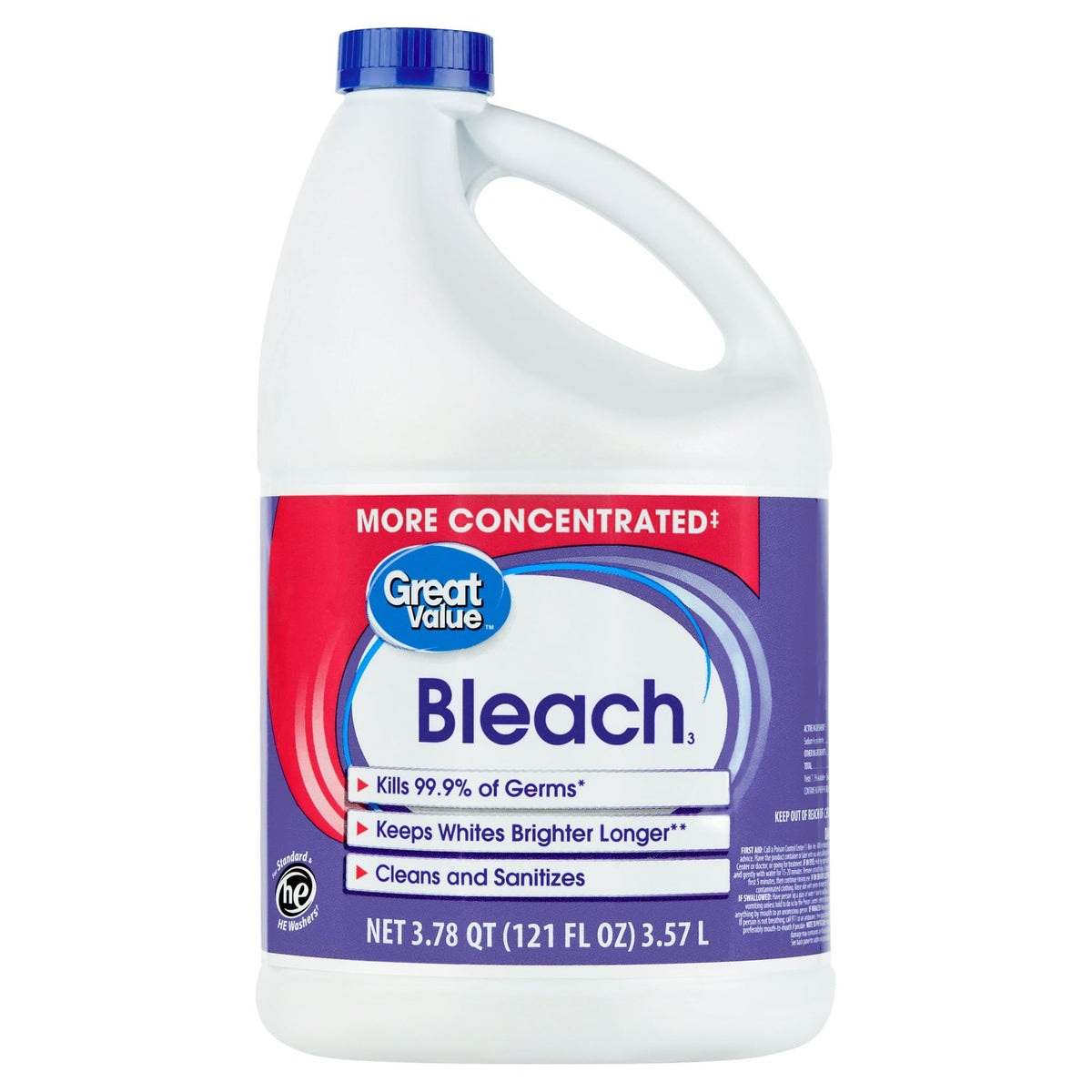 Great Value Bleach, 121 fl oz — EasyOptionXY LLC