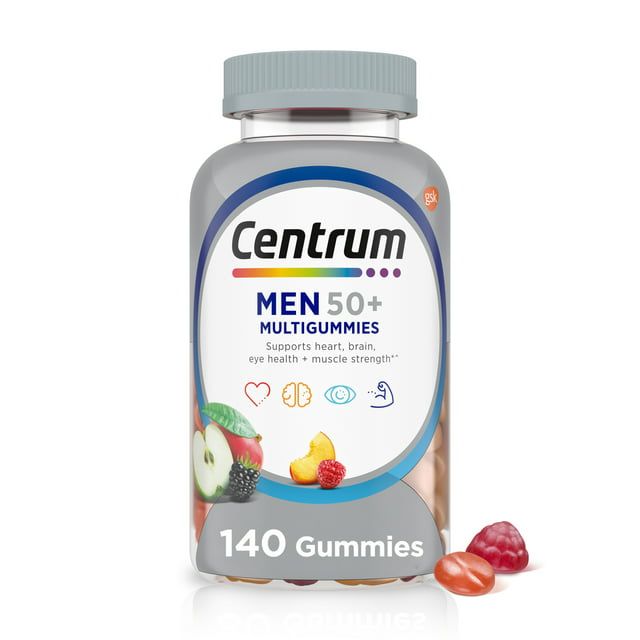 Centrum Multigummies Mens 50 Plus Gummy Vitamins, Multivitamin Supplem ...