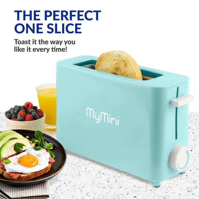 MyMini Single Slice Toaster, Aqua — EasyOptionXY LLC