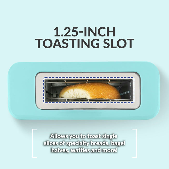 MyMini Single Slice Toaster, Aqua — EasyOptionXY LLC